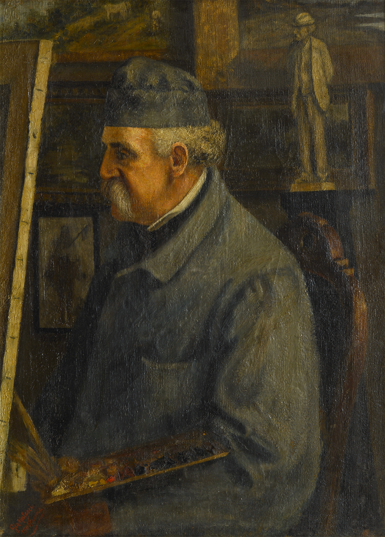 Giovanni Fattori nello studio - Museo Civico Giovanni Fattori - Livorno